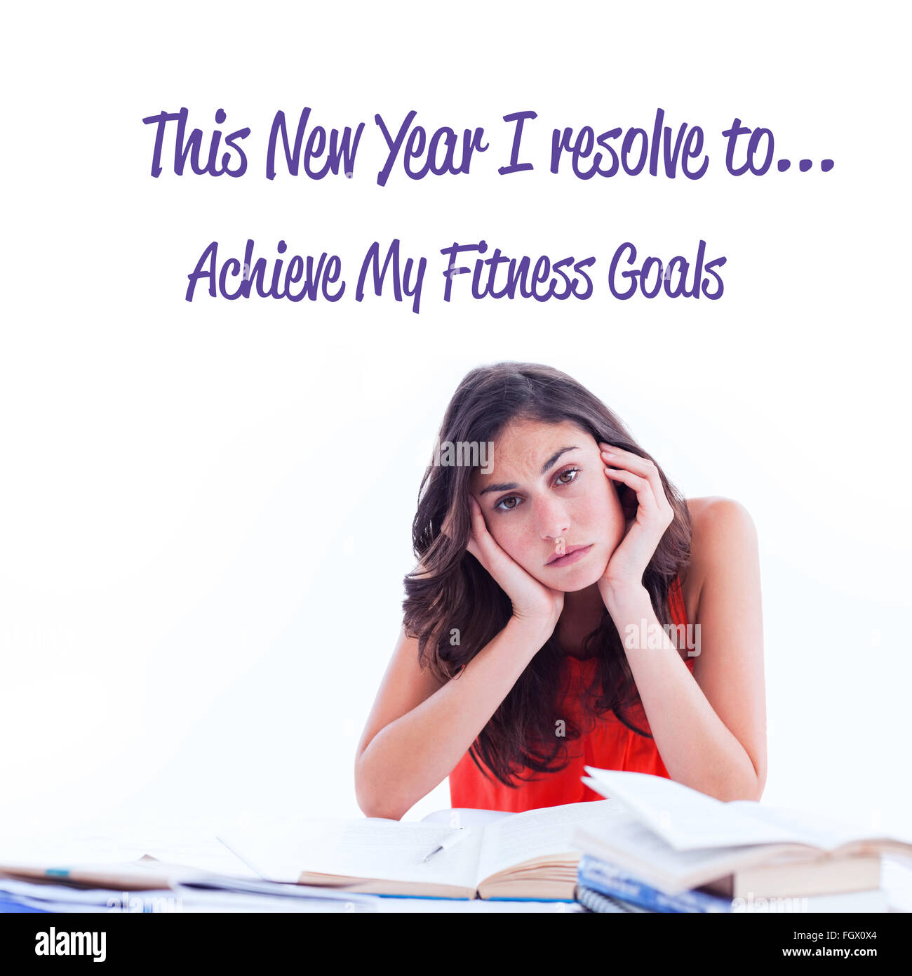 Composite image of in this new year i resolve to Stock Photo - Alamy