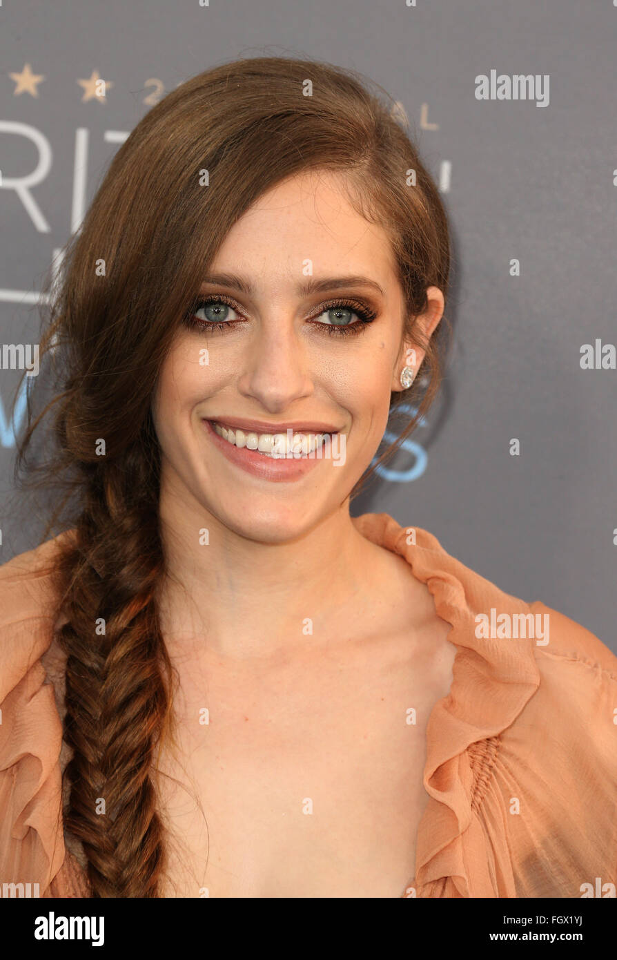 21st Annual Critics' Choice Awards - Arrivals Featuring: Carly Chaikin ...