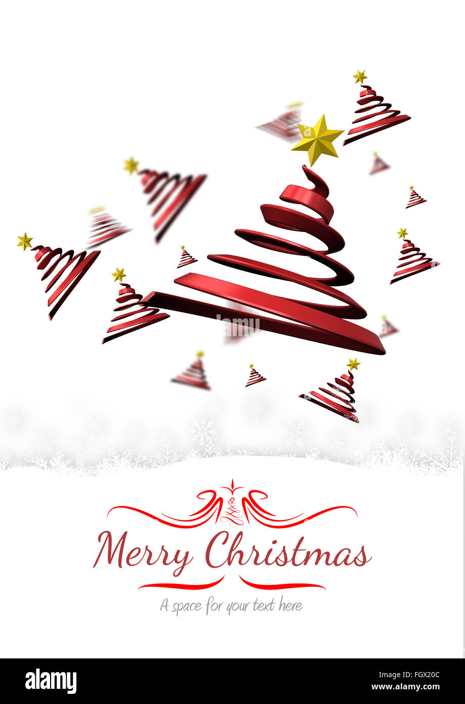 Snowflake graphic border Cut Out Stock Images & Pictures - Alamy