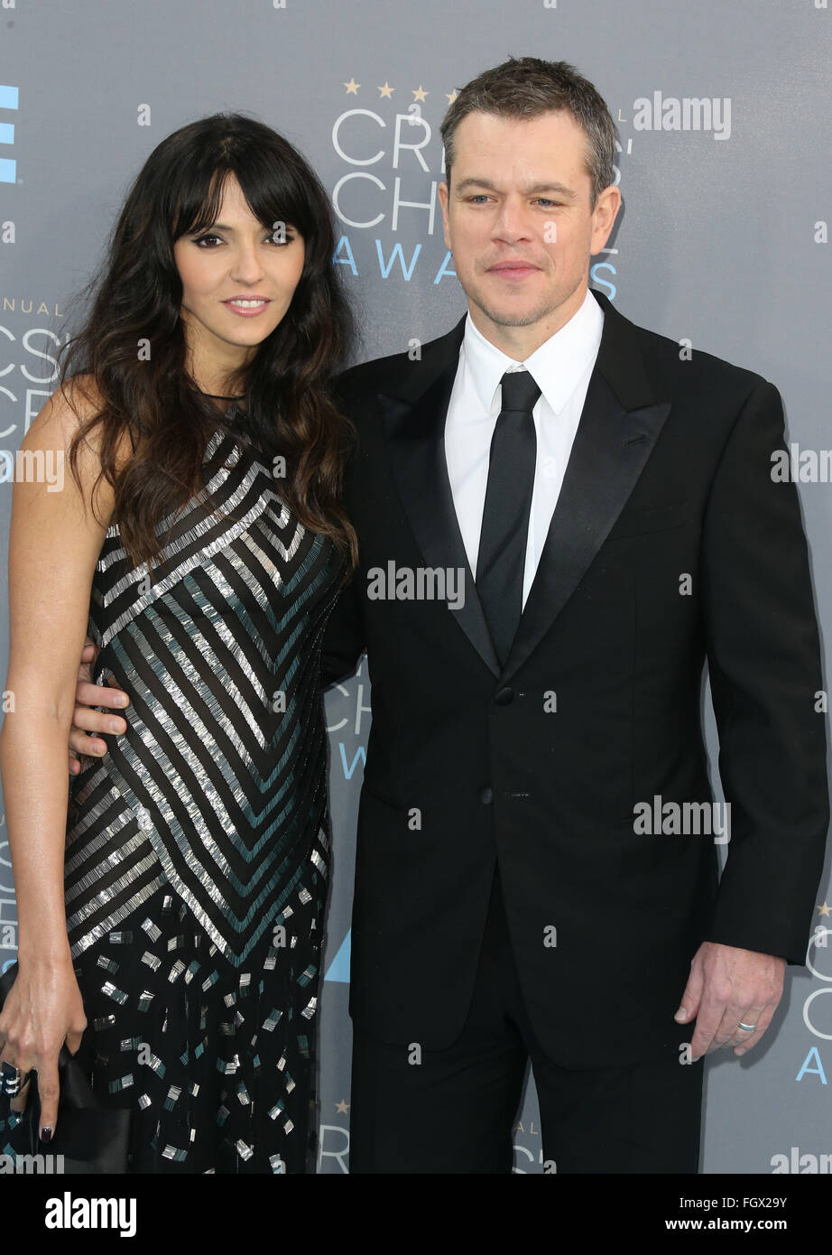 21st Annual Critics' Choice Awards - Arrivals Featuring: Matt Damon ...