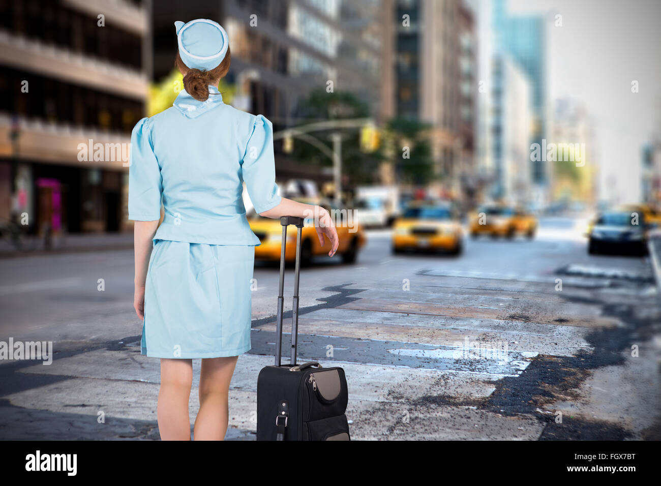 Air hostess luggage hi-res stock photography and images - Alamy