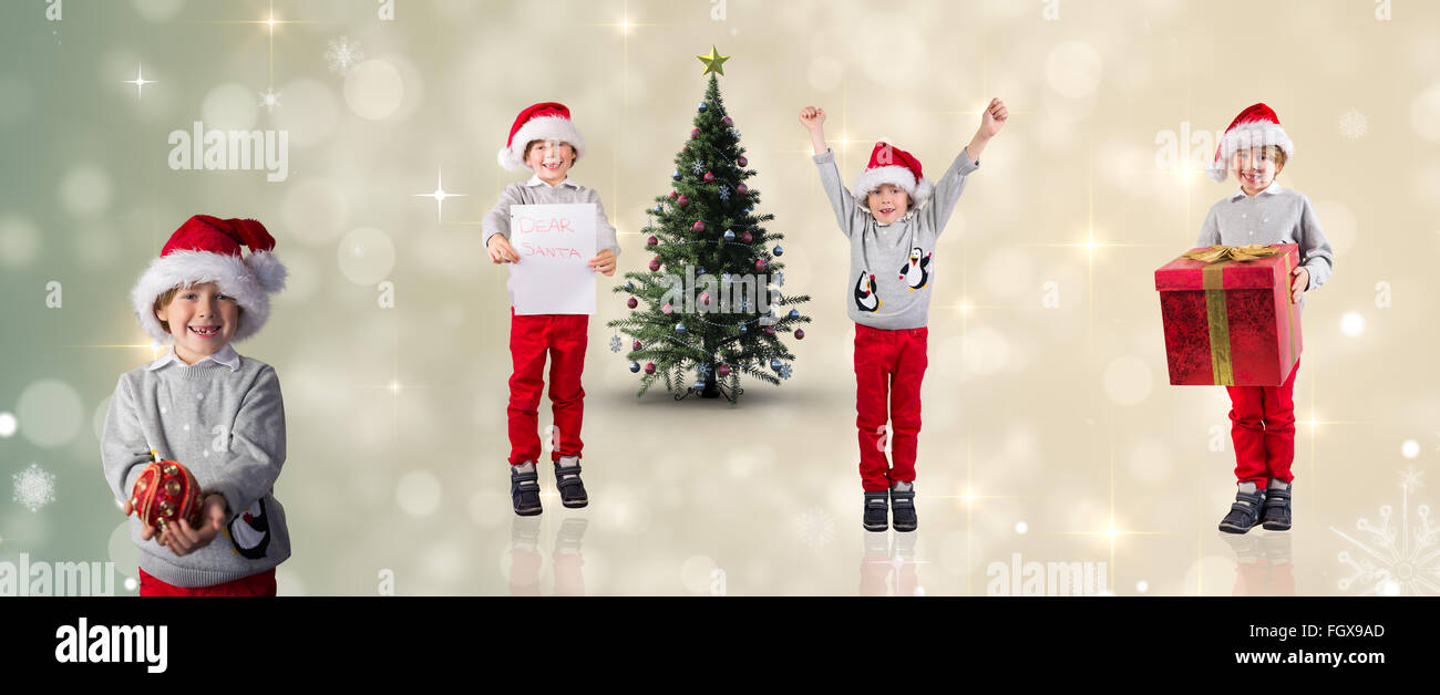 Composite image of different festive boys Stock Photo - Alamy