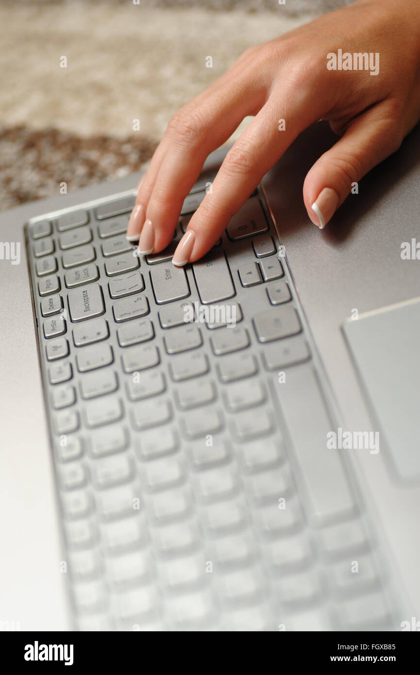 Human hand computer keyboard symbol hi-res stock photography and images ...
