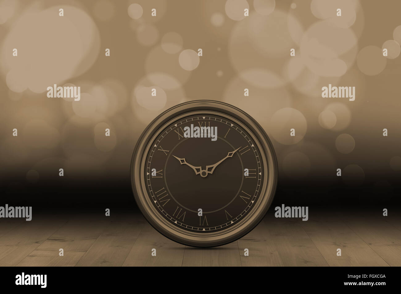 Composite image of analog clock Stock Photo - Alamy