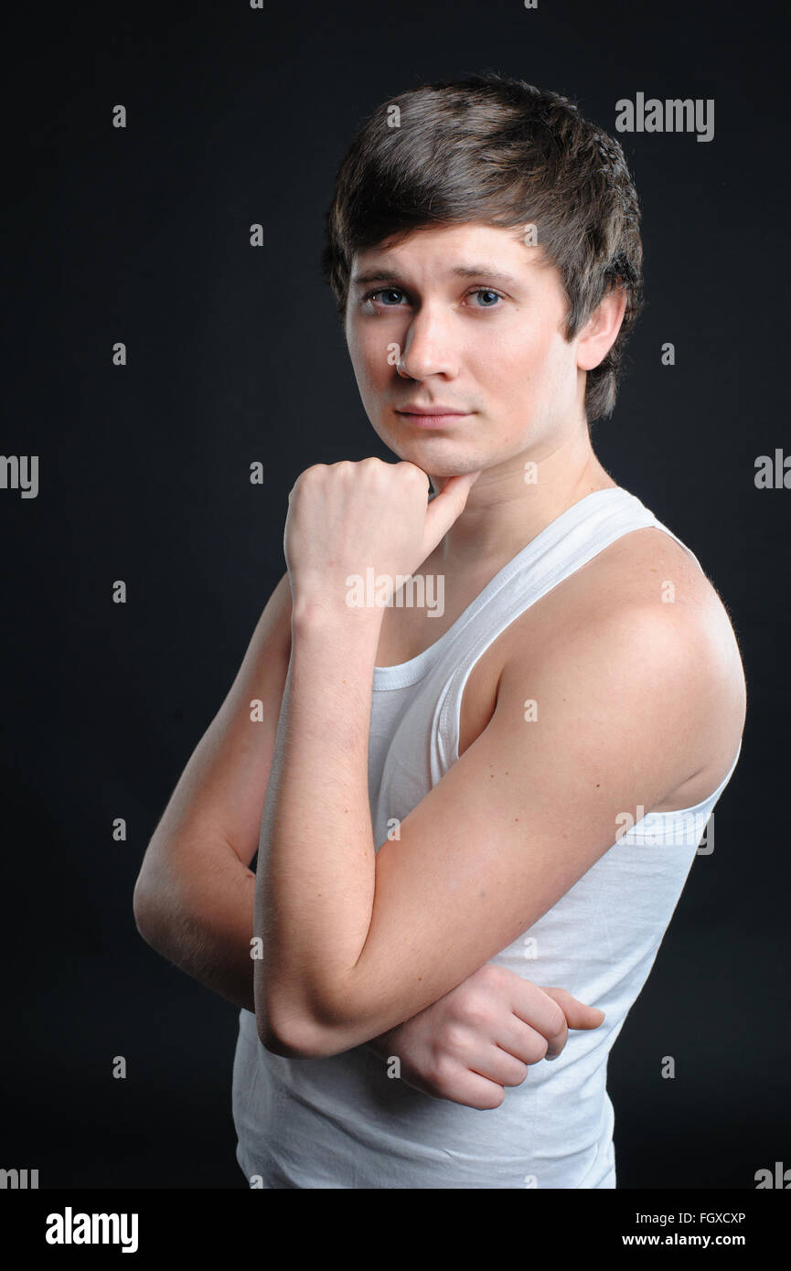 Handsome white man hi-res stock photography and images - Alamy