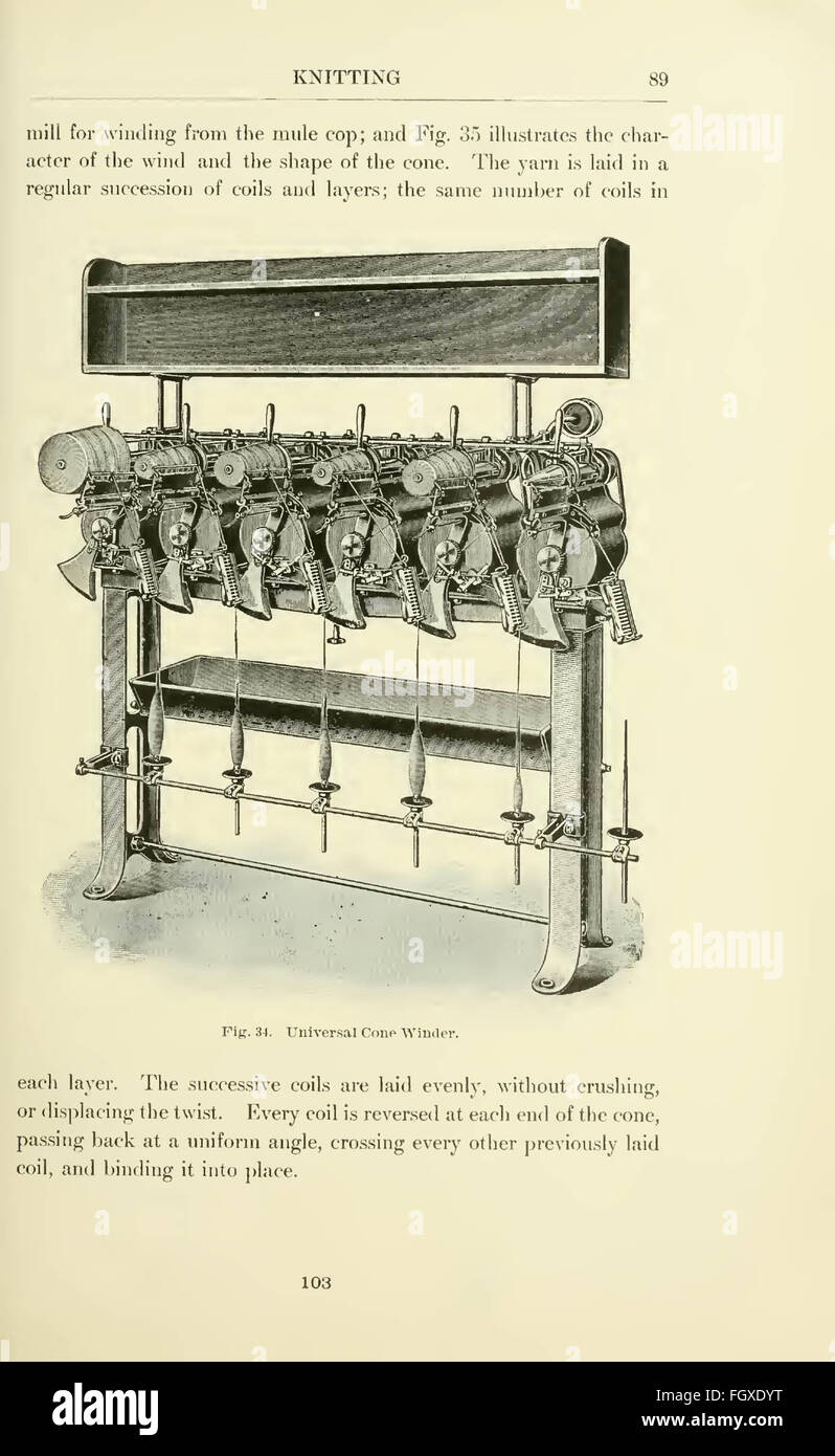 Knitting; a manual of practical instruction in the mechanical details ...