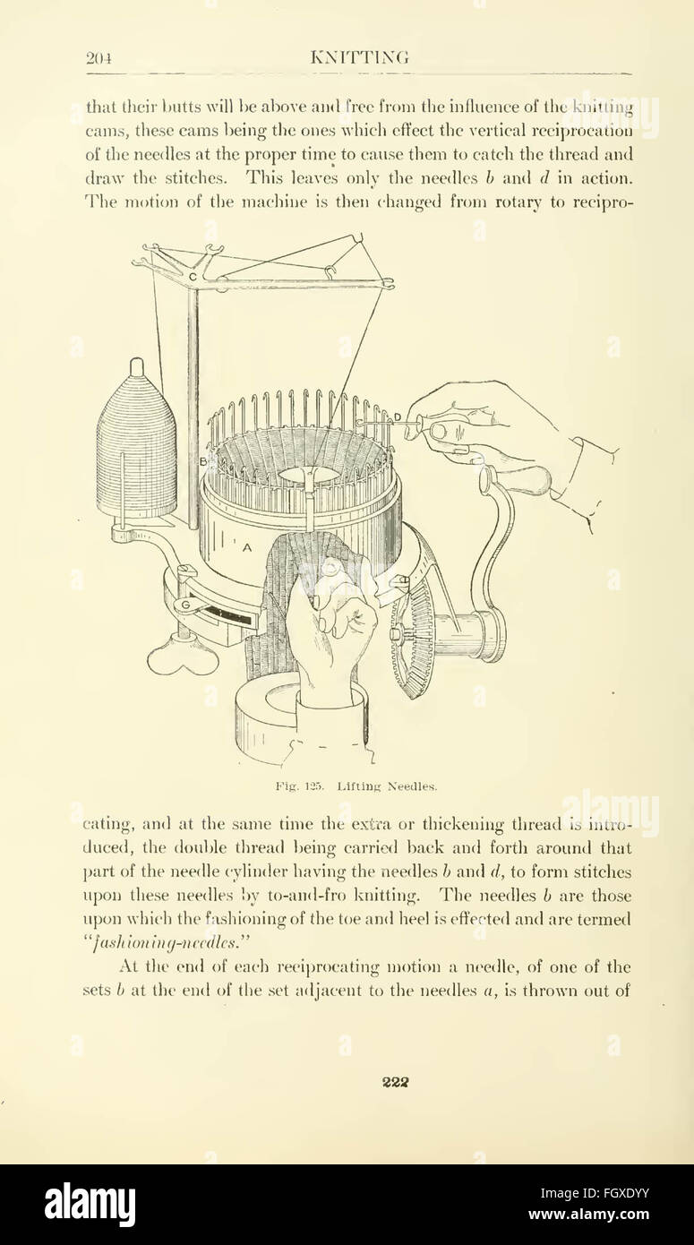 Knitting; a manual of practical instruction in the mechanical details ...