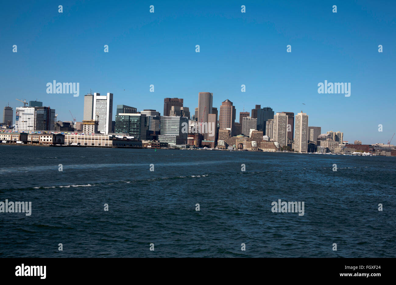 High Rise office buildings and The Custom House The Waterfront Boston ...