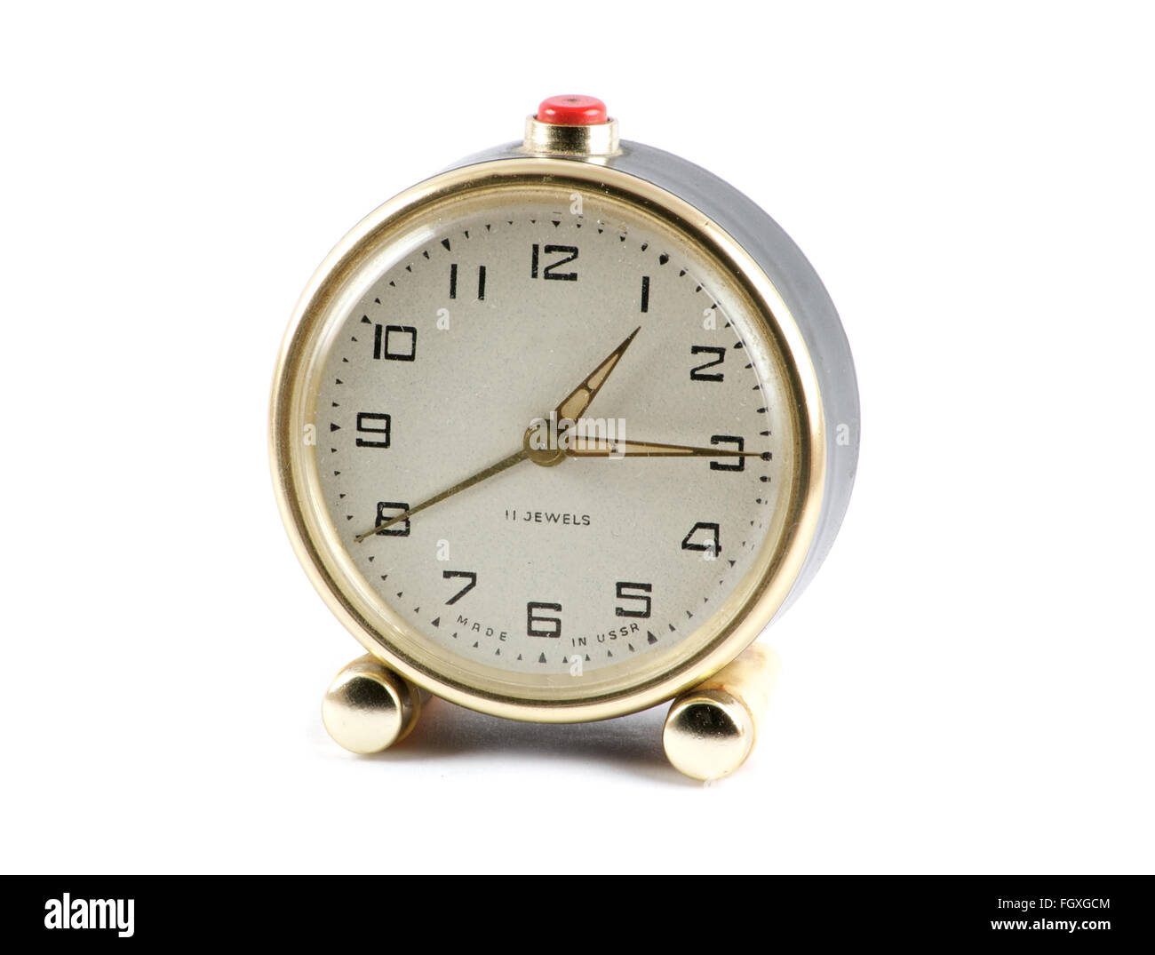 Isolated close up of a clock made in Soviet Union Stock Photo - Alamy