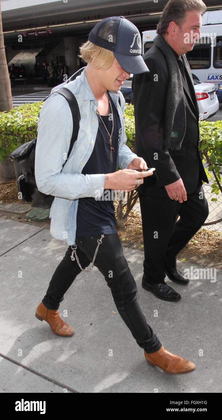 Australian singer Cody Simpson arrives at Los Angeles International ...