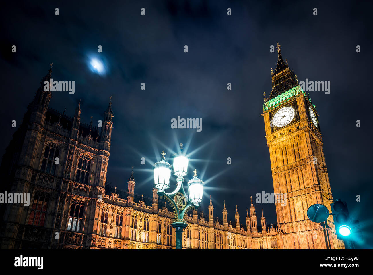 Big Ben In Moonlight High Resolution Stock Photography and Images - Alamy