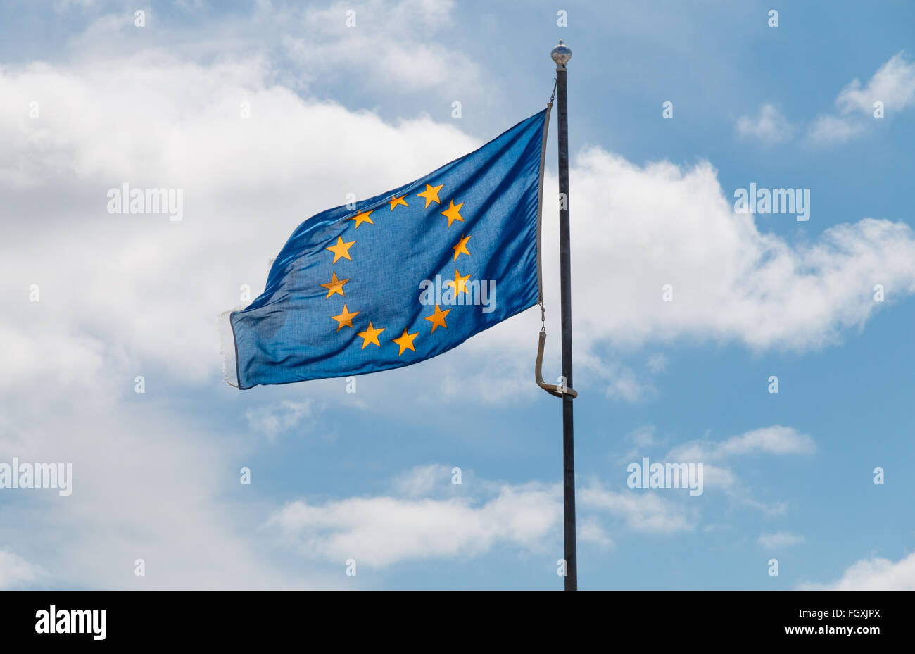 Cloudy flag european union hi-res stock photography and images - Alamy