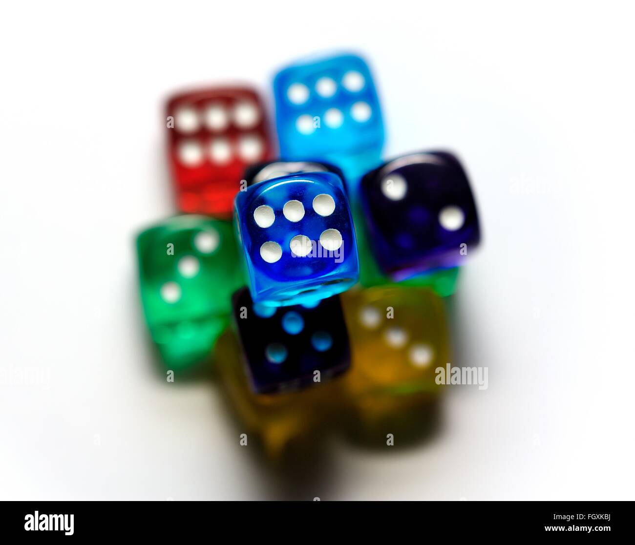 Dice 6 White High Resolution Stock Photography and Images - Alamy