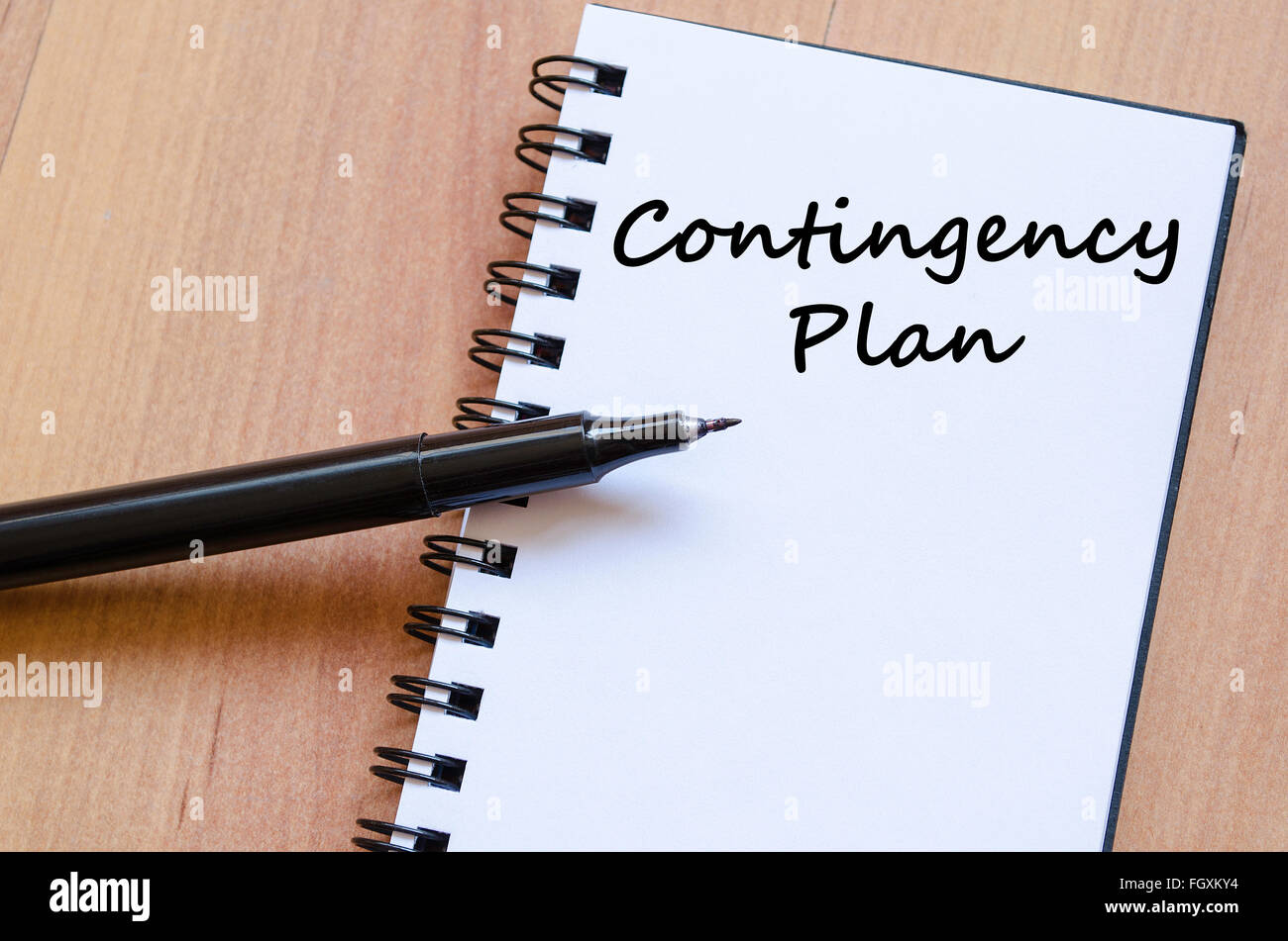 Contingency plan text concept write on notebook with pen Stock Photo ...