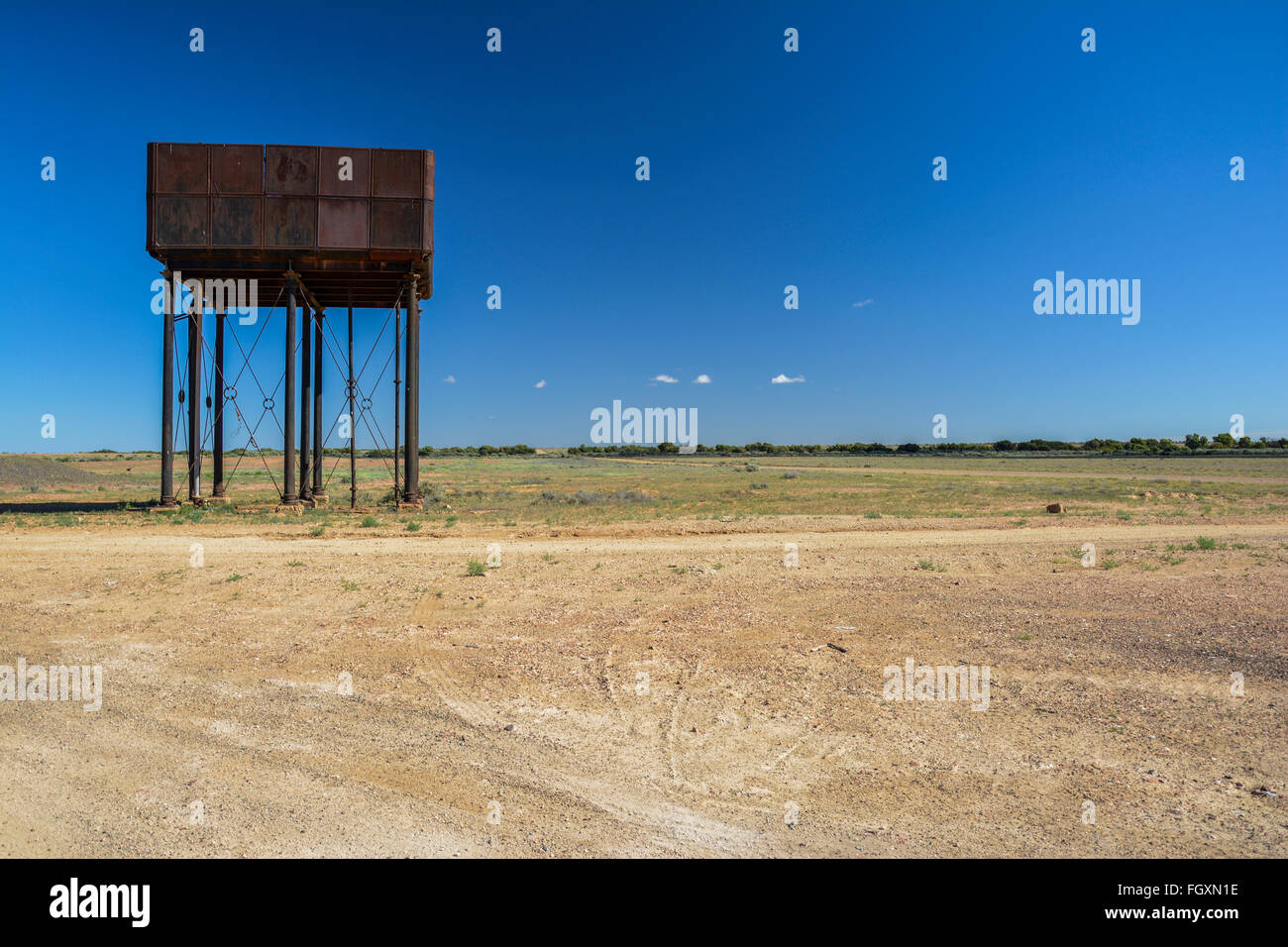 Water tower in the middle of the outback of Australia Stock Photo - Alamy