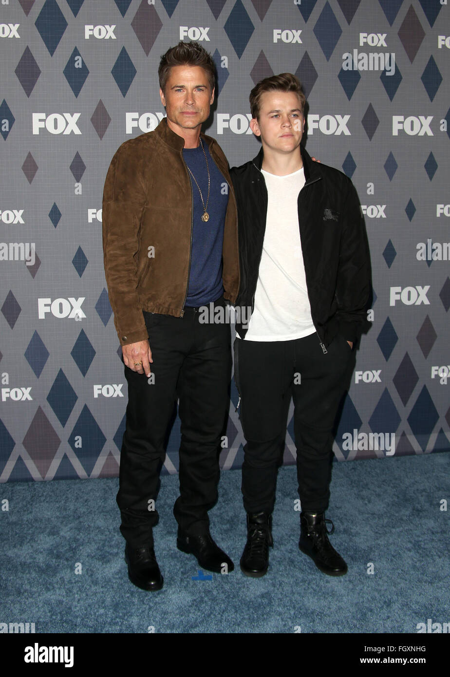 FOX Winter TCA 2016 All-Star Party - Arrivals Featuring: Rob Lowe, John ...