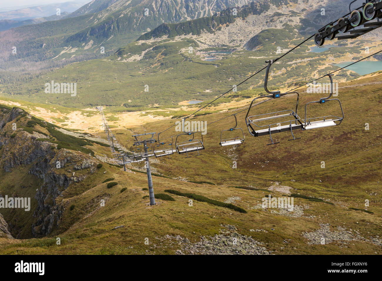 Cable car in Kasprowy Wierch peak in Tatra mountains, Poland Stock ...