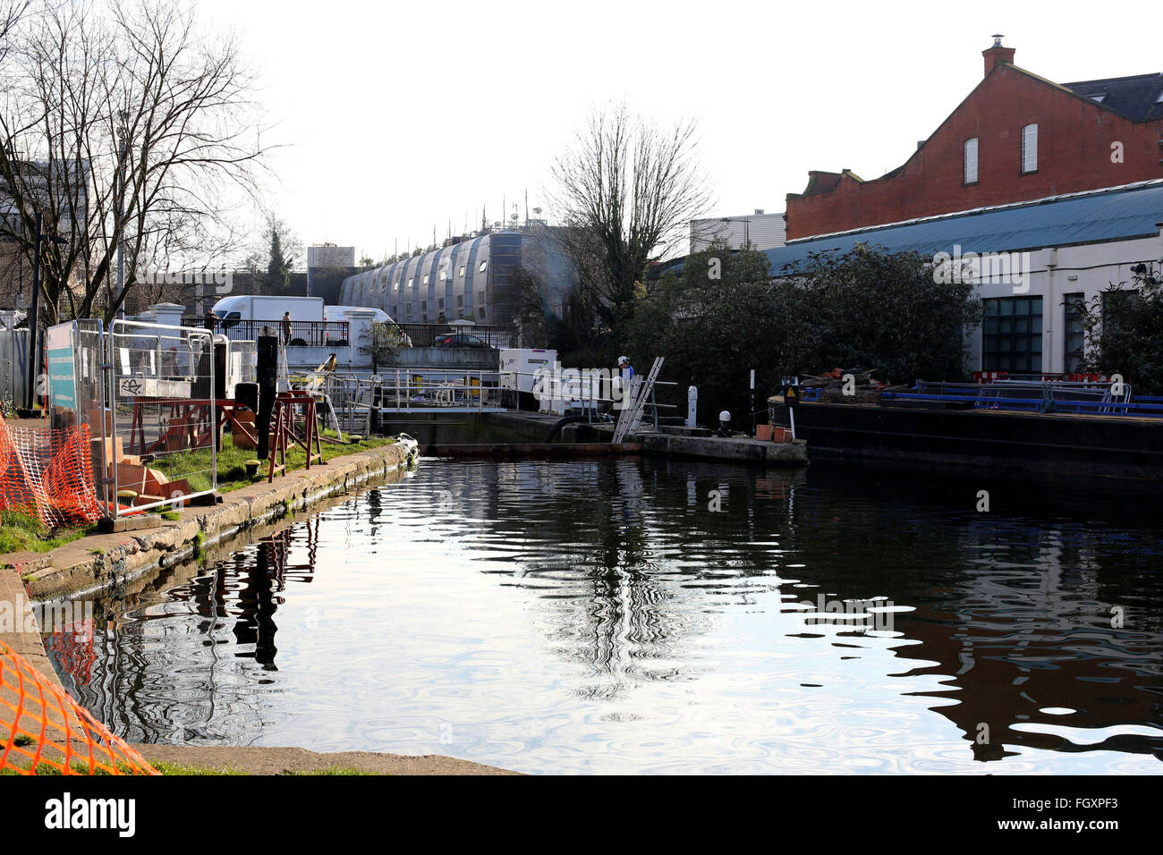 Camden Lock/Kentish Town Lock on the Regent's Canal in Camden The lock ...
