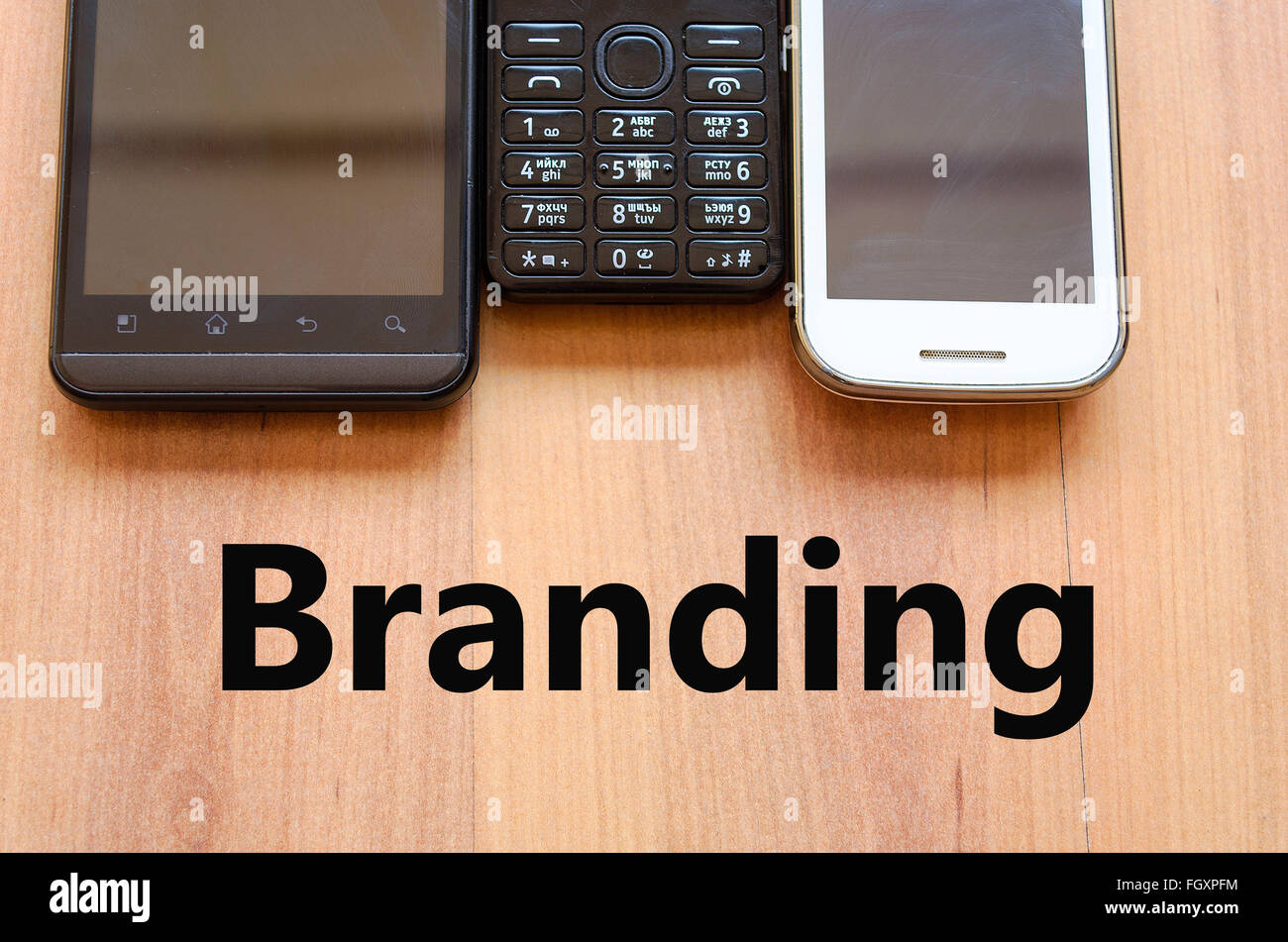 Mobile Telephones - smartphone and old mobile telephone text concept ...