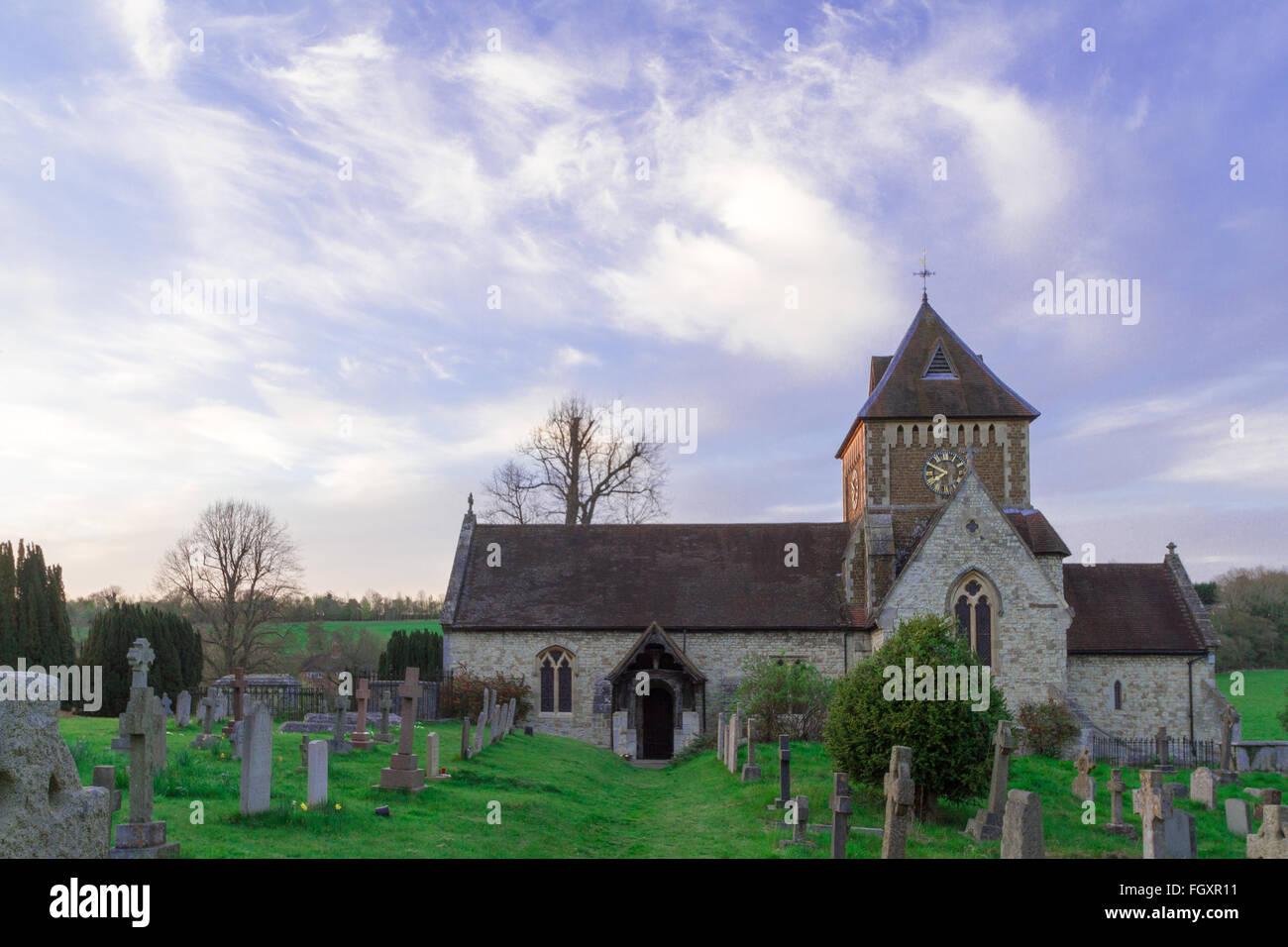 Church headstones crucifixes cemetery hi-res stock photography and ...
