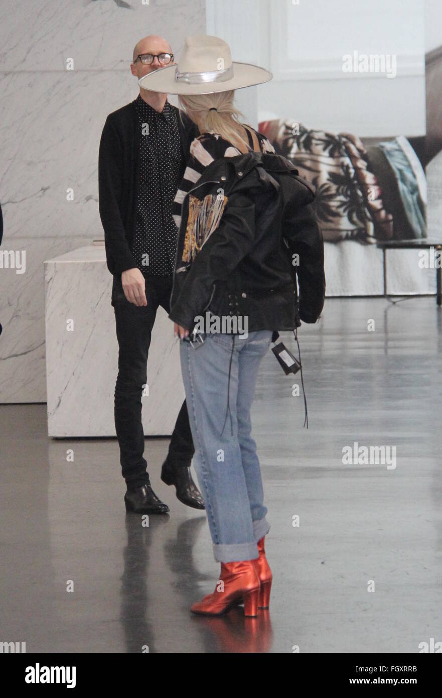 Rita Ora shopping on Rodeo Drive inside Saint Laurent Featuring: Rita ...