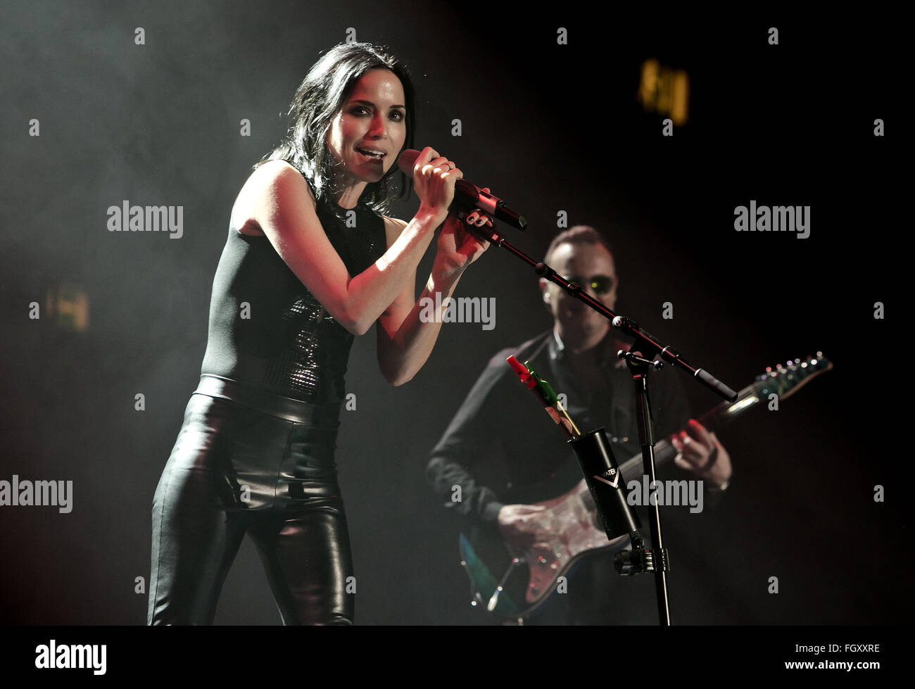 The Corrs performing live on stage at the Genting Arena, Birmingham ...