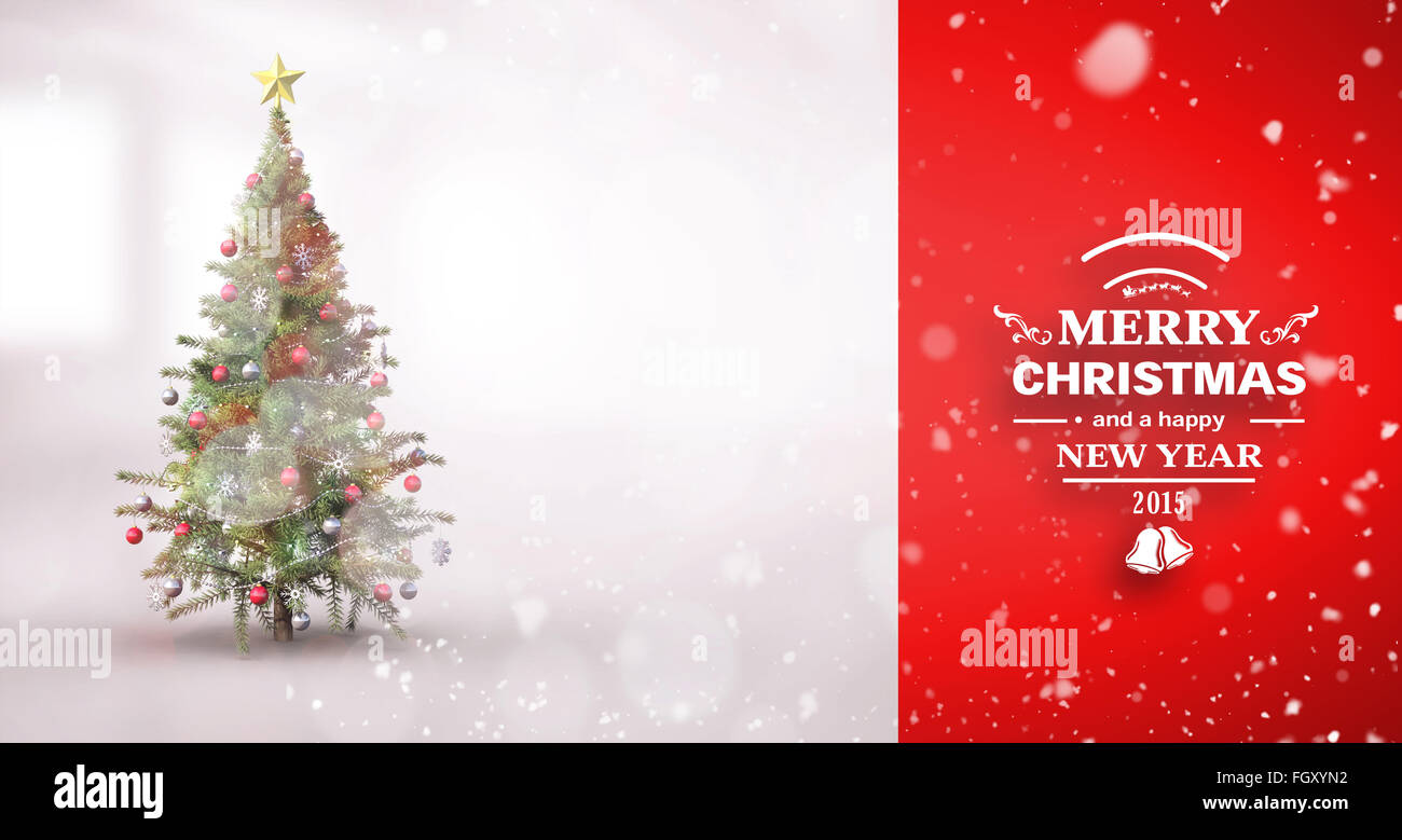 Composite image of snow falling Stock Photo - Alamy