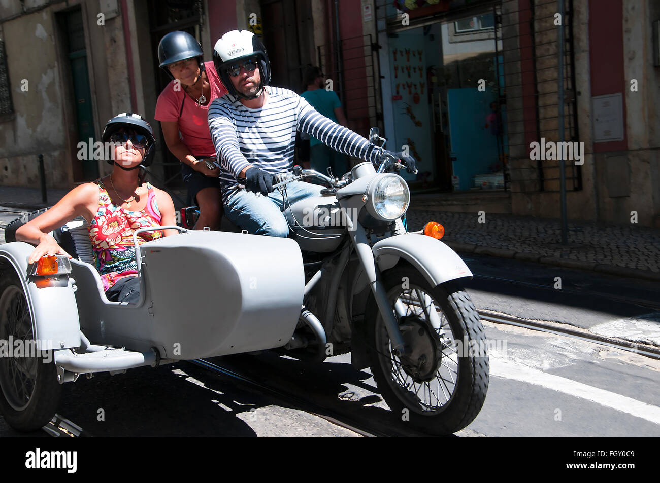 Family on a sidecar hi-res stock photography and images - Alamy