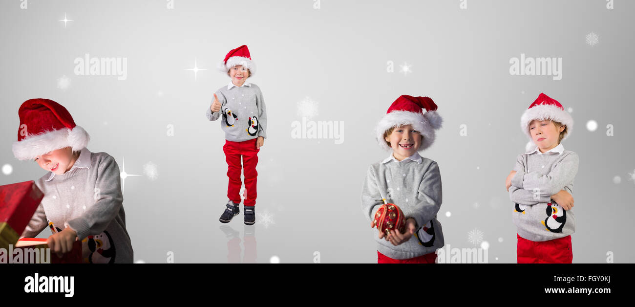 Composite image of different festive boys Stock Photo - Alamy