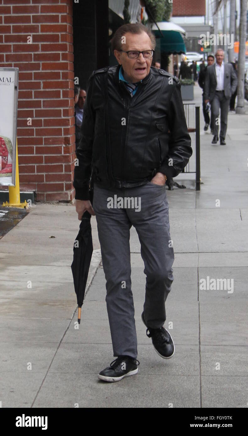 Larry King out and about in Beverly Hills Featuring: Larry King Where ...