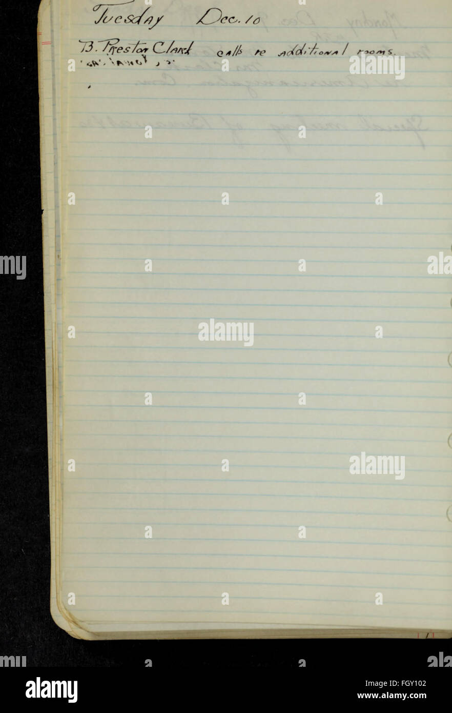 This personal diary collection provides insights into the professional ...