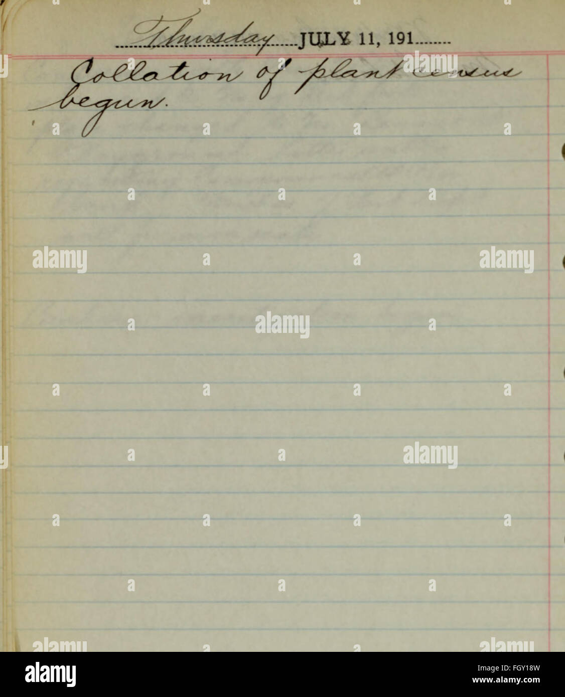 The professional diaries of Alice Winifred O'Connor from 1918 ...