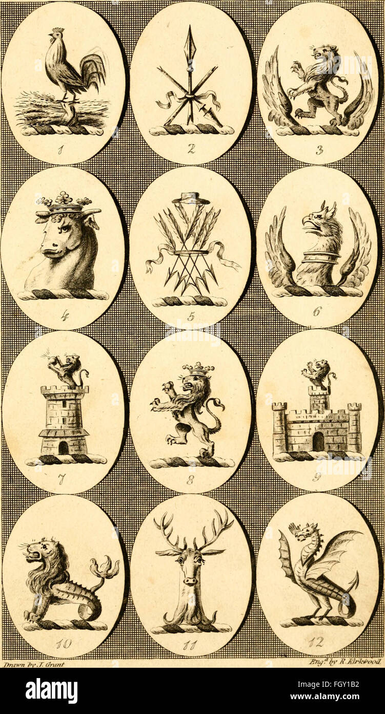 This 1817 work details the crests and mottos of noble families across ...