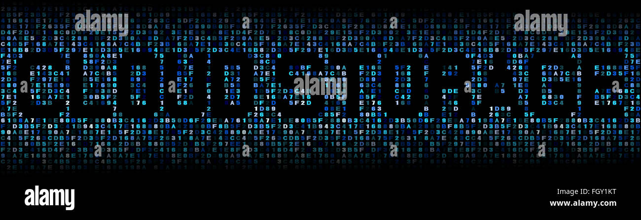 Cloud Storage text on hex code illustration Stock Photo - Alamy