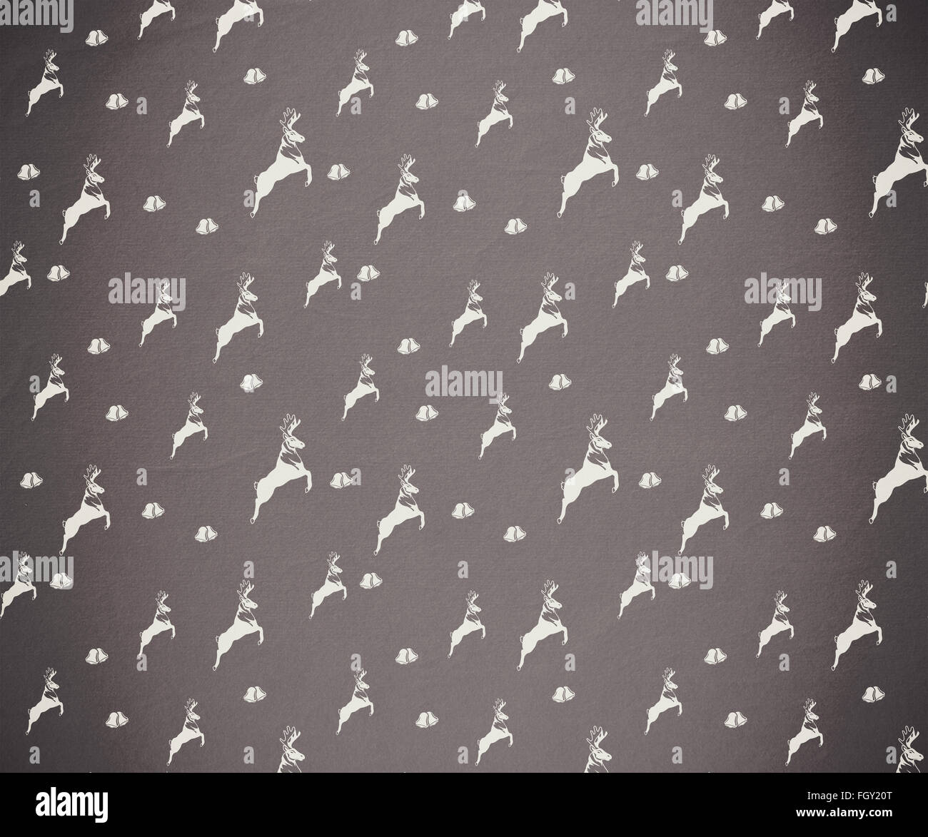 Grey and white reindeer pattern wallpaper Stock Photo - Alamy
