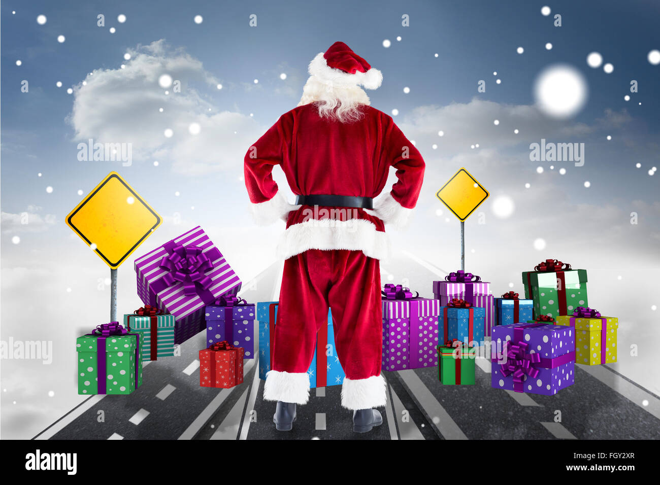 Santa claus crossing hi-res stock photography and images - Alamy