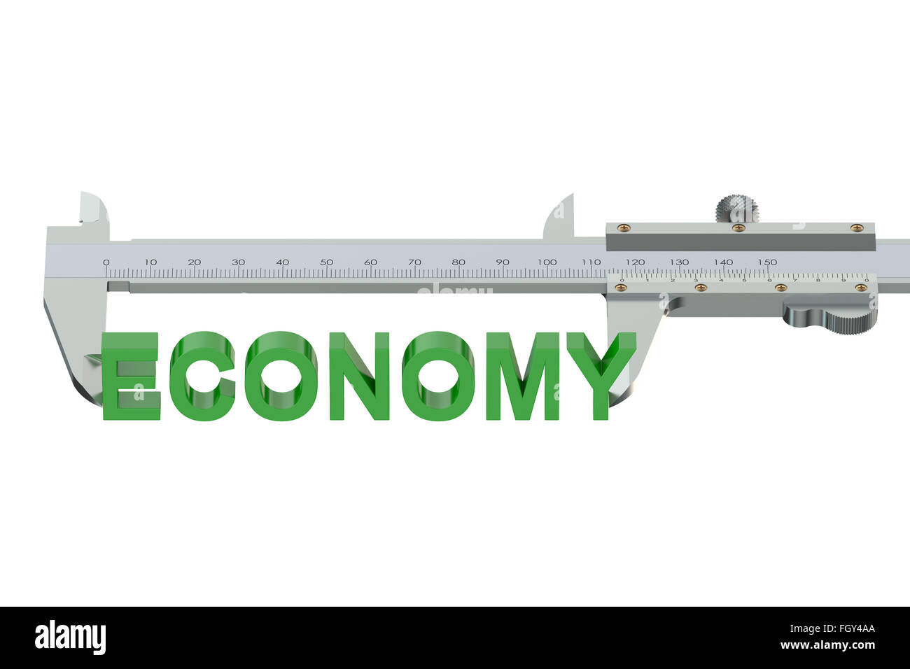 measuring economy concept isolated on white background Stock Photo - Alamy