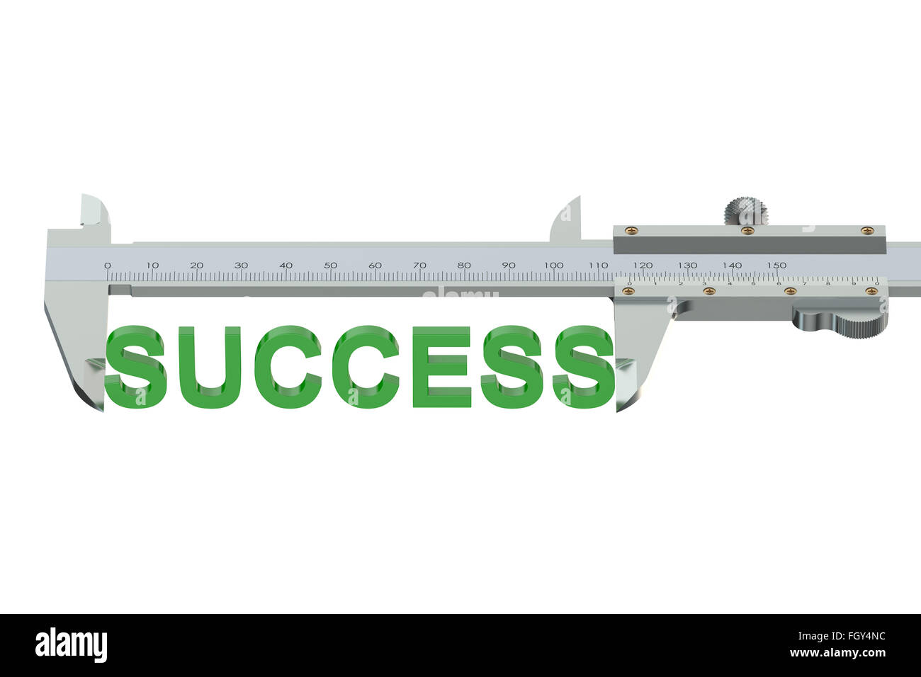 measuring success concept isolated on white background Stock Photo - Alamy