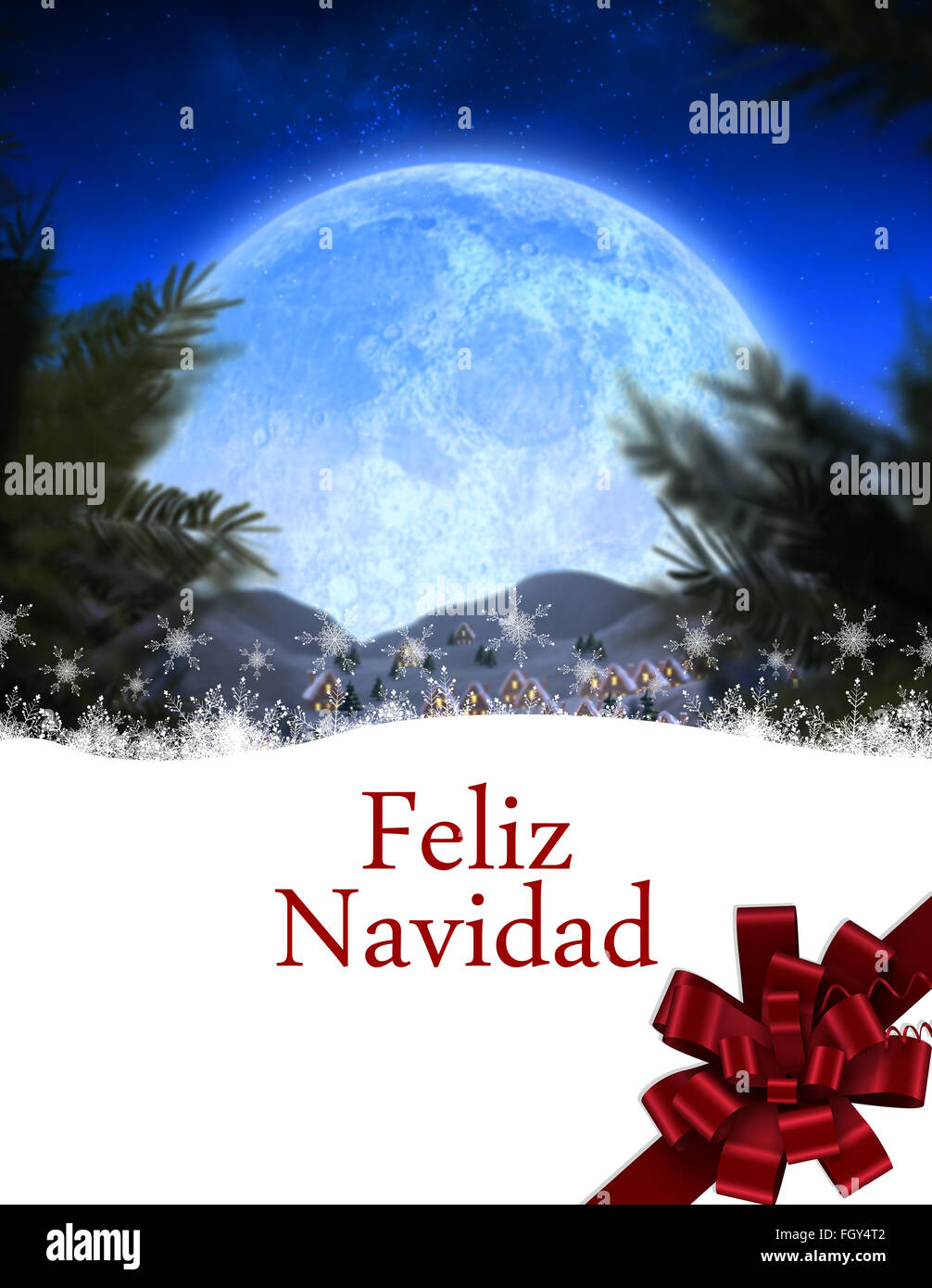 Composite image of feliz navidad Stock Photo - Alamy