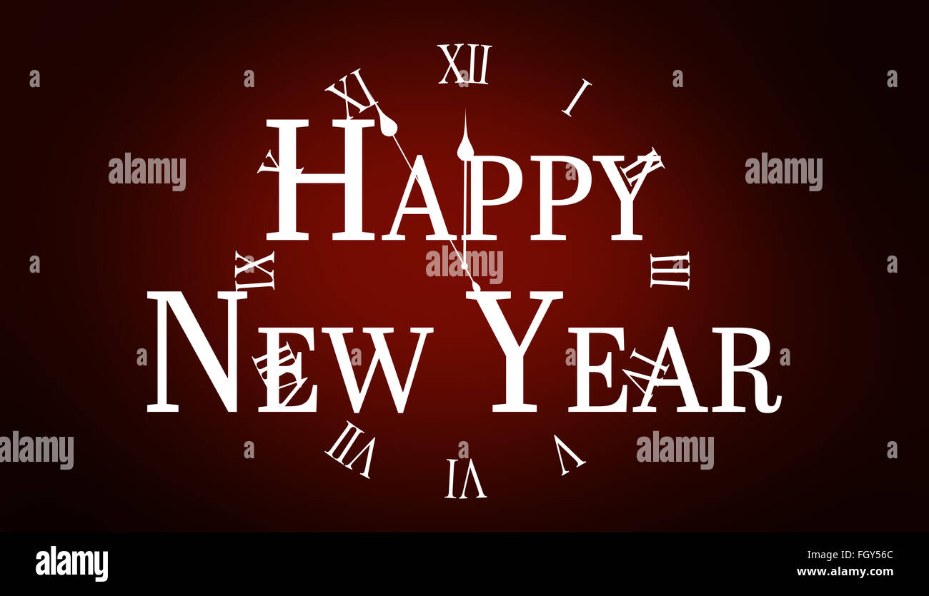 Composite image of countdown to midnight Stock Photo - Alamy
