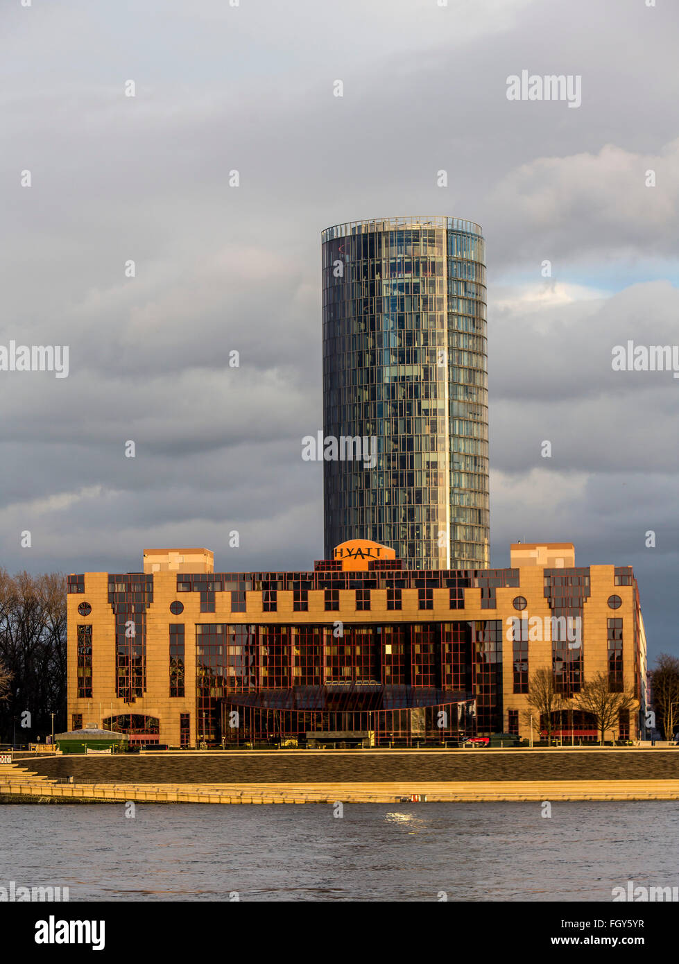 Hyatt Regency hotel, and LVR building, Cologne Triangle building ...