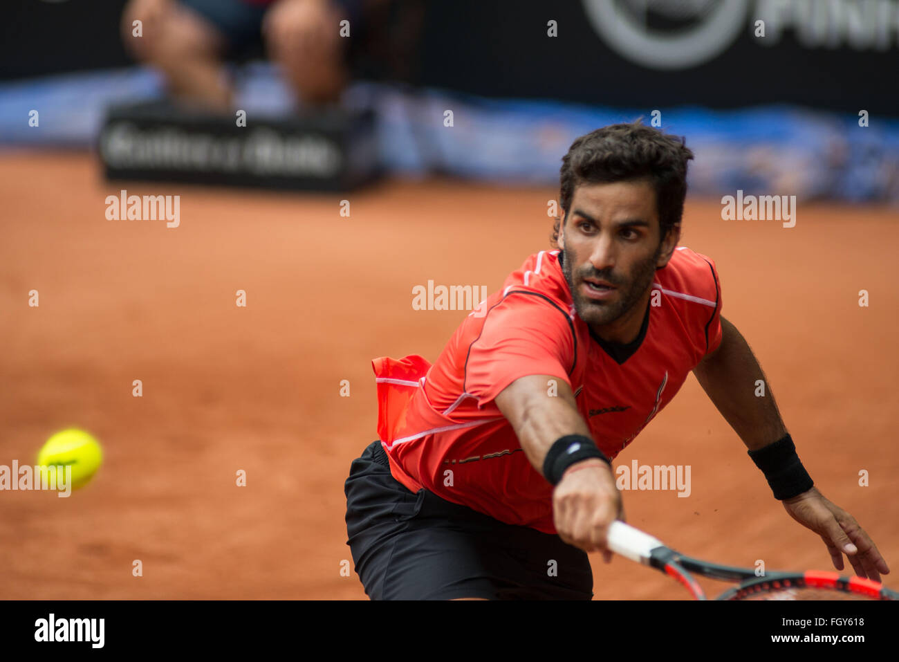 Sao Paulo, Brazil. 22nd February, 2016. Maximo Gonzalez (ARG) during ...