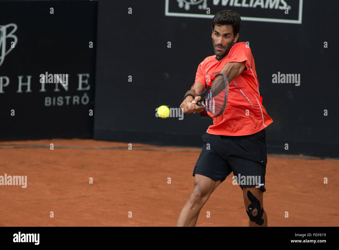 Sao Paulo, Brazil. 22nd February, 2016. Maximo Gonzalez (ARG) during ...