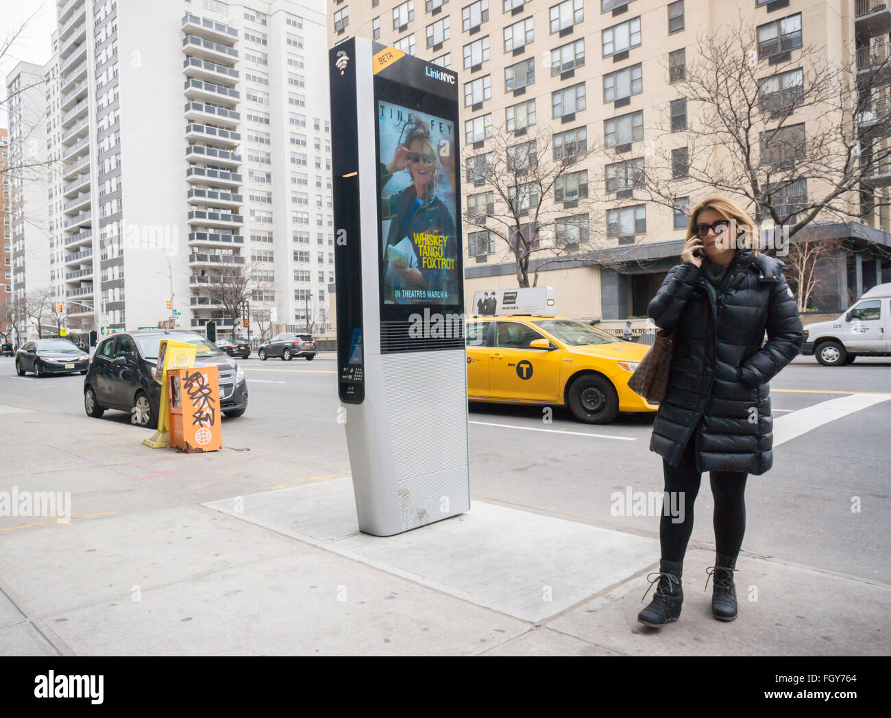 A LinkNYC kiosk enabling access to the internet in New York on Saturday, February 20, 2016. Over ...