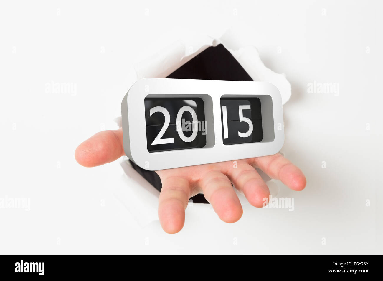 Hand bursting through paper hi-res stock photography and images - Alamy