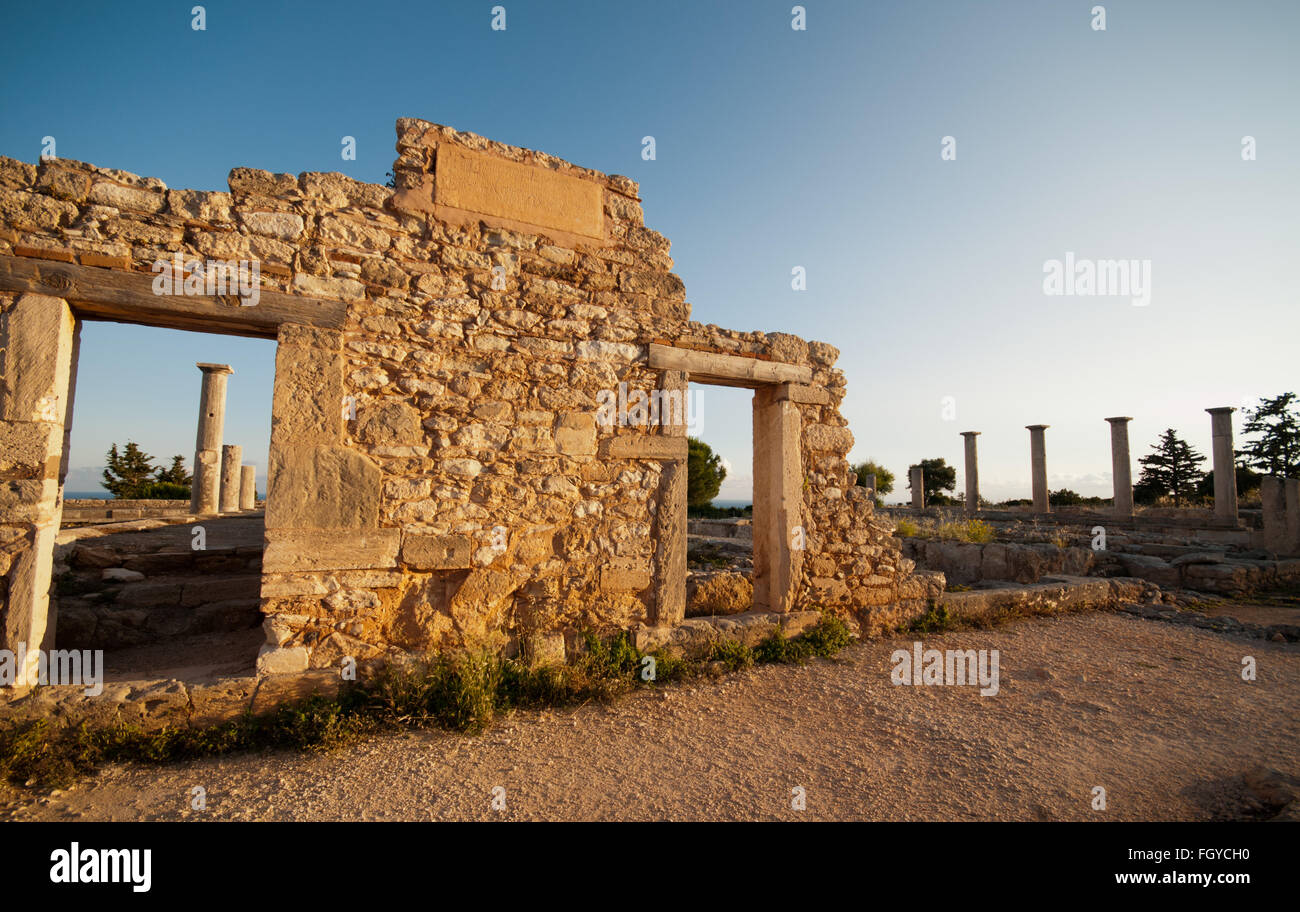 Ancient greek ruins at Paphos Cyprus Stock Photo - Alamy