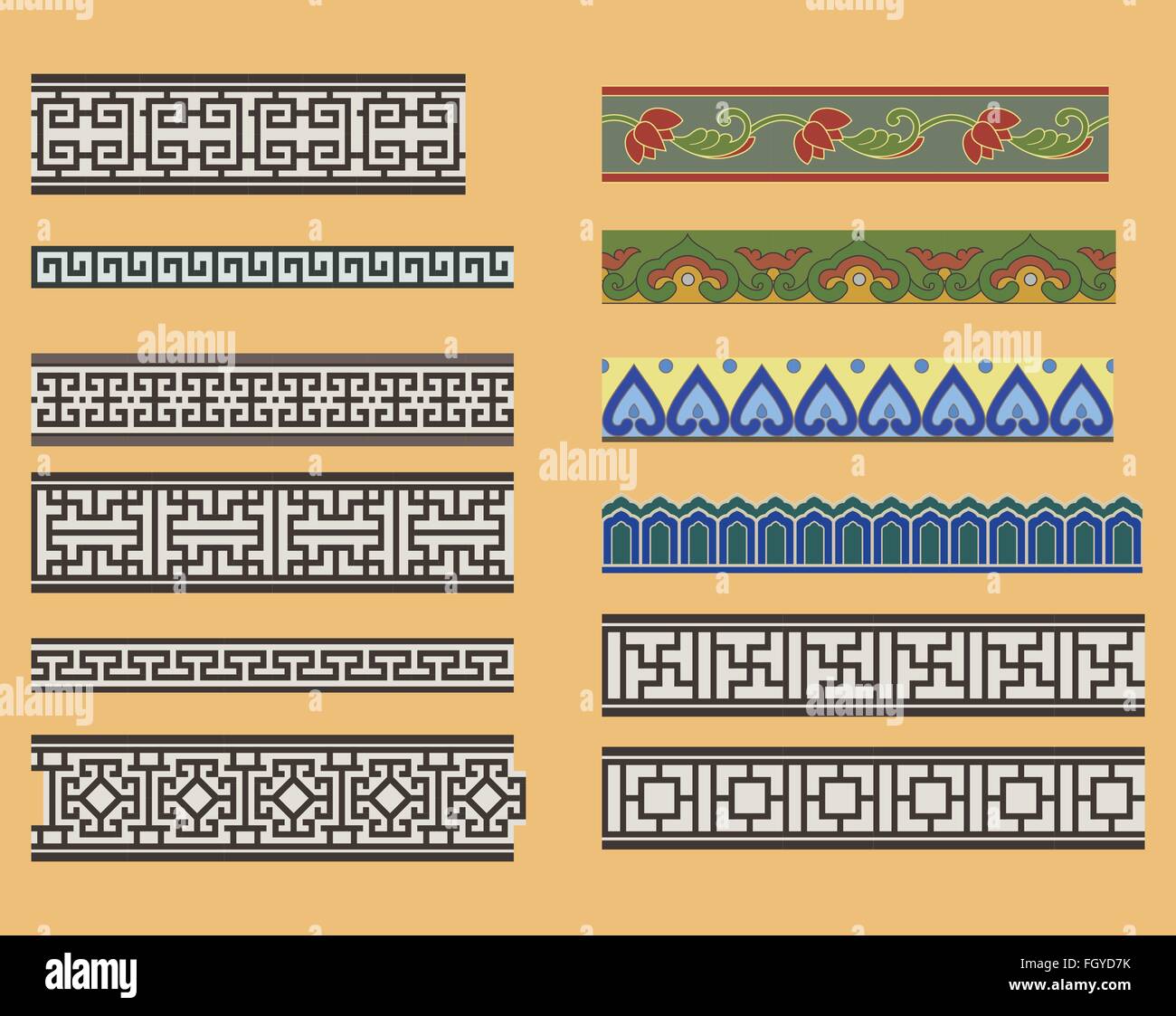 Linear border hi-res stock photography and images - Alamy