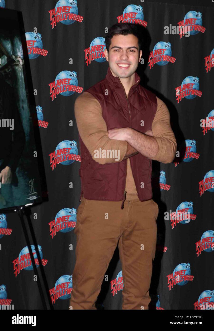 Actor David Castro at Planet Hollywood Times Square promoting his ...