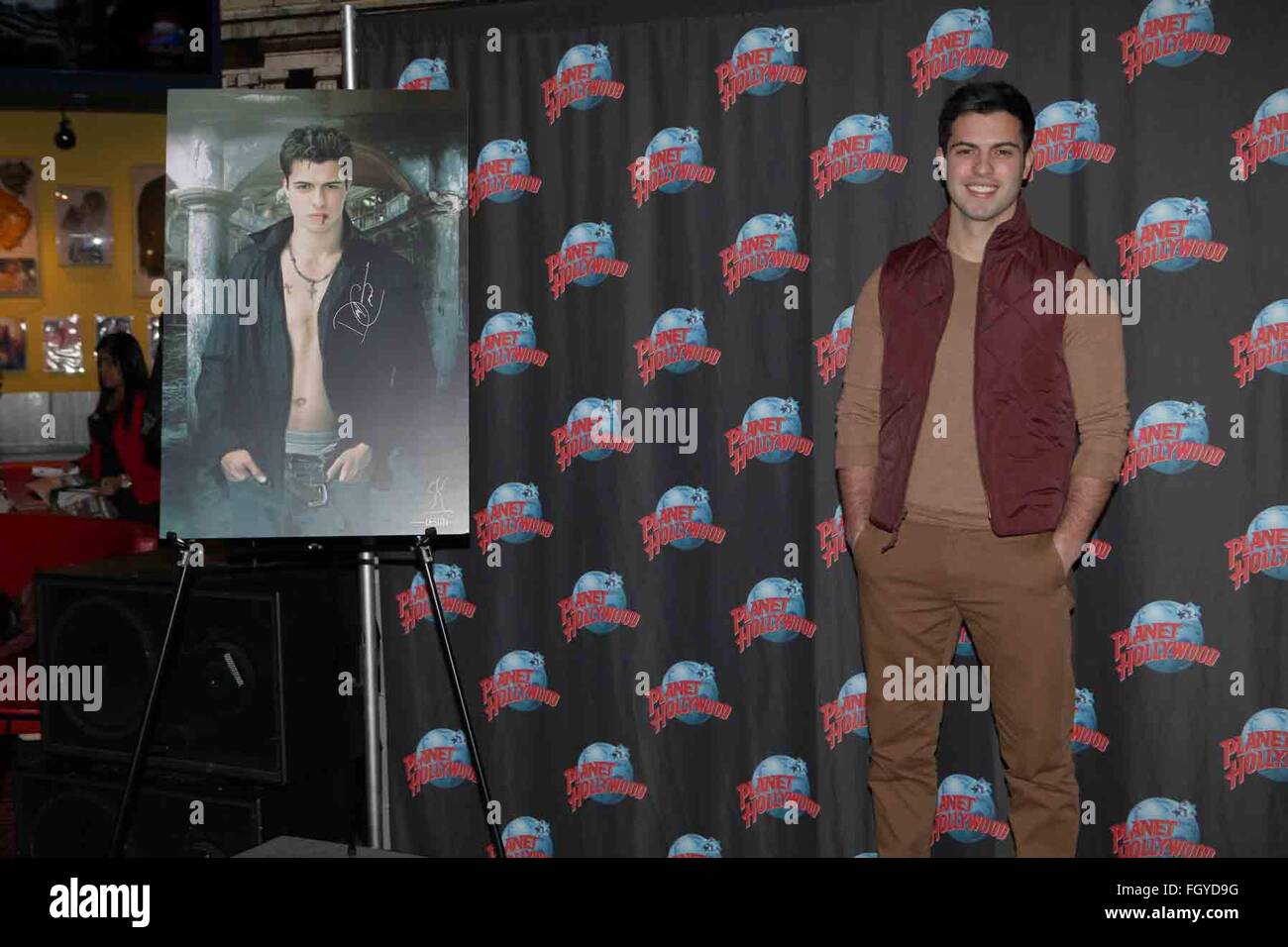 Actor David Castro at Planet Hollywood Times Square promoting his ...