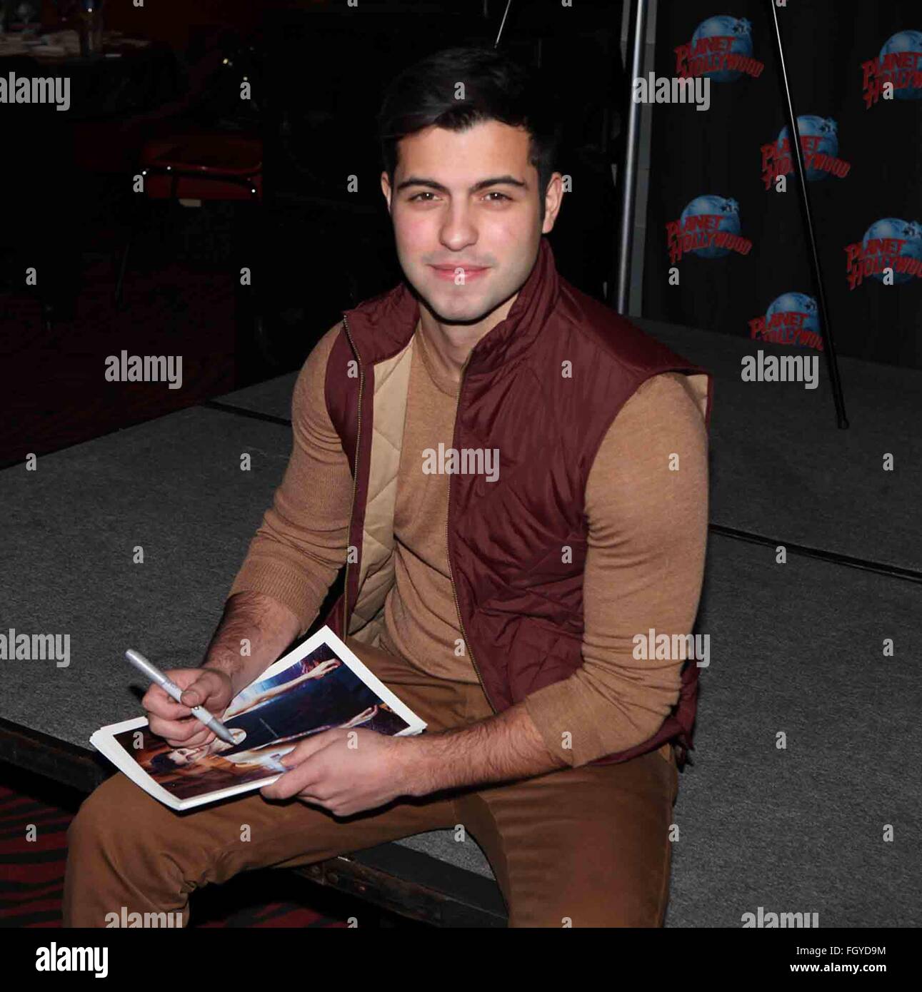 Actor David Castro at Planet Hollywood Times Square promoting his ...